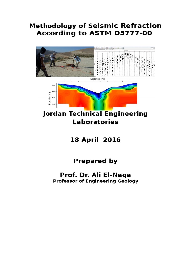 Methodology Of Seismic Refraction Pdf Seismology Waves