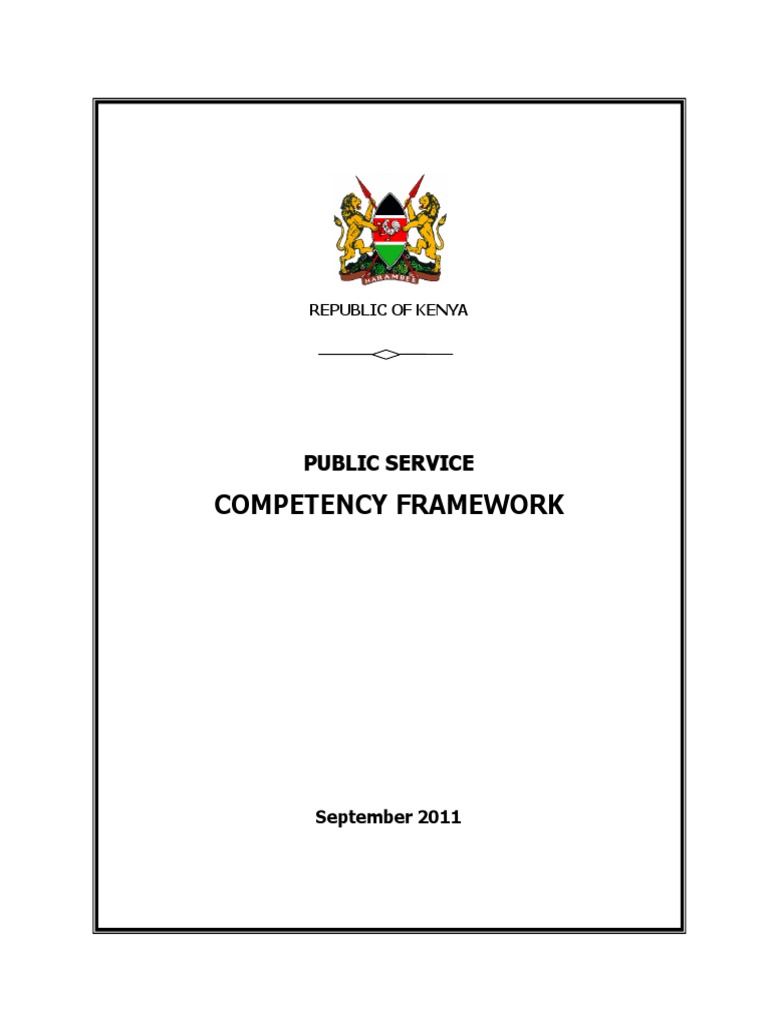 Public Service Competency Assessment Framework (CAF) | PDF | Competence ...