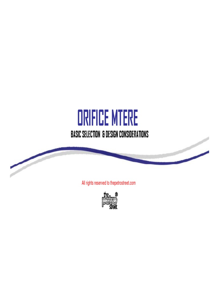 Flow Through an Orifice | Fluid Mechanics | Applied And ...