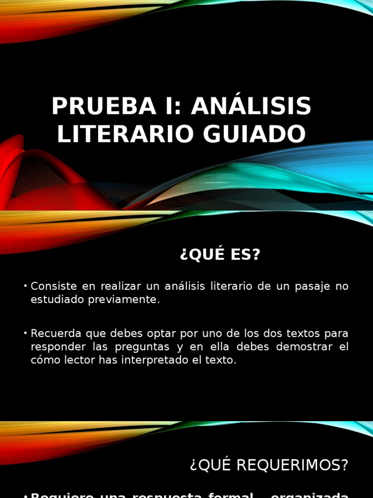 Análisis Literario Guiado | PDF | Lectura (proceso) | Science