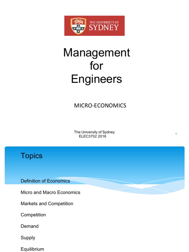 Lecture 02 Micro Economics | PDF | Microeconomics | Supply (Economics)