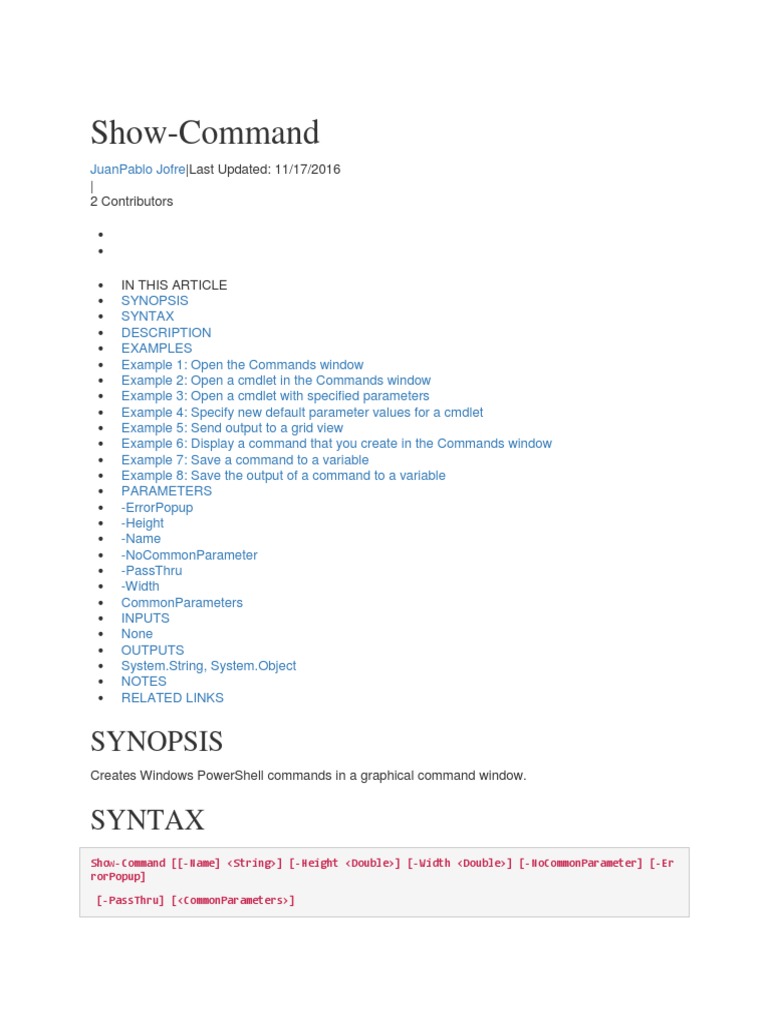 00powershell Show Download Free Pdf Parameter Computer Programming Command Line Interface