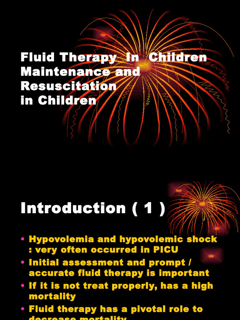 Fluid Therapy & Resuscitation I Children (2008 Nov) | PDF | Shock ...