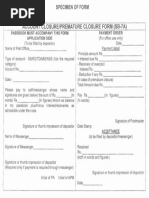 PPF Account Closure Form Instructions | PDF