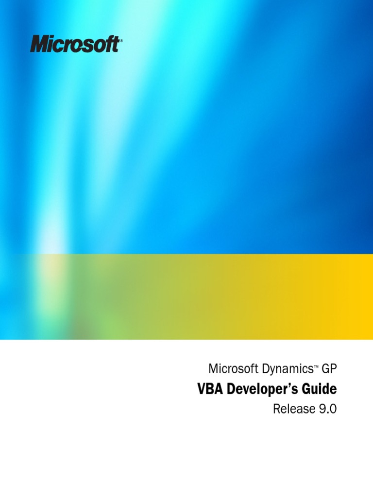 VBA Developers Guide | PDF | Visual Basic For Applications | Basic