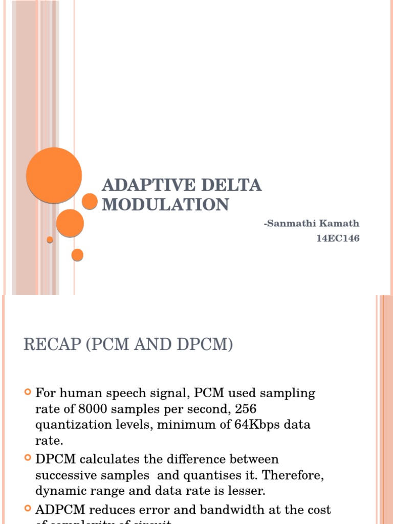 Adaptive Delta Modulation Circuit Diagram Delta Modulation D
