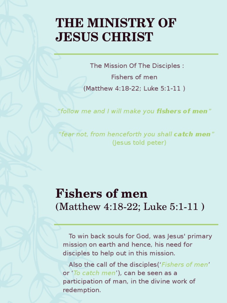 The Ministry of Jesus Christ | PDF | Gospel Of Matthew | Disciple ...