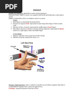 Fleming's Left Hand Rule Guide | PDF | Electric Current | Magnetic Field