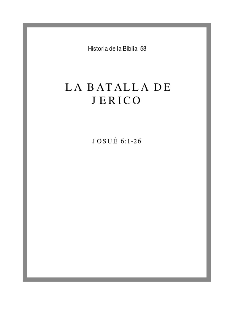 La Batalla de Jericó: Quiz Bíblico | PDF | Religión y espiritualidad