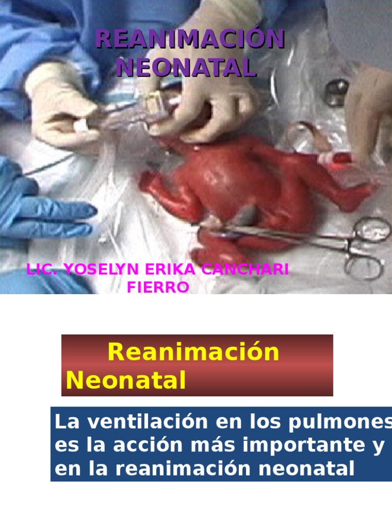 RCP NEONATAL - 2015.ppt | Reanimación cardiopulmonar | Pulmón