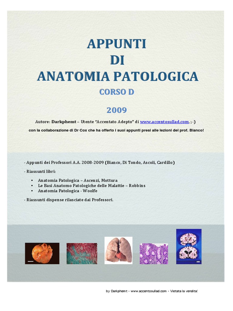 Anatomia Patologica Appunti Pdf Pdf