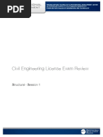 PE Civil - Structural Practice Exam | PDF | Beam (Structure) | Deep ...