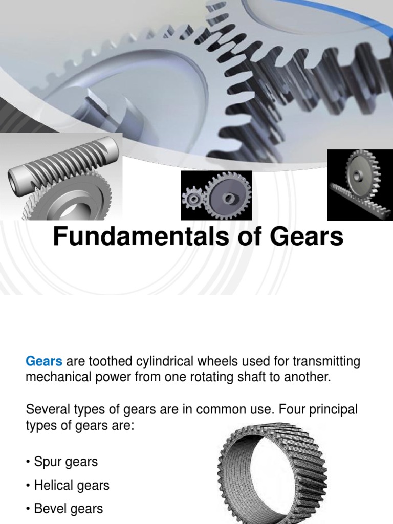 Fundamentals of Gears | PDF | Gear | Machines