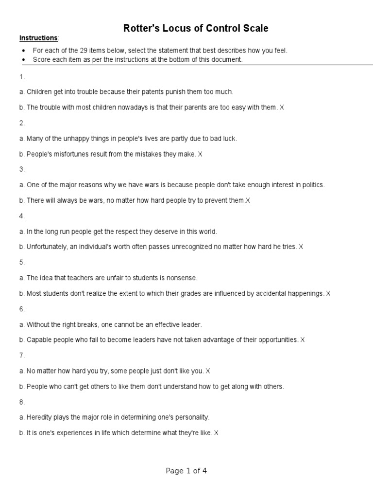Locus_of_Control_Scale.docx | Social Psychology | Action (Philosophy)