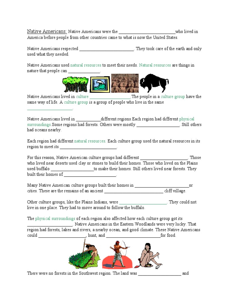 Native Americans: : Natural Resources Natural Resources | PDF ...