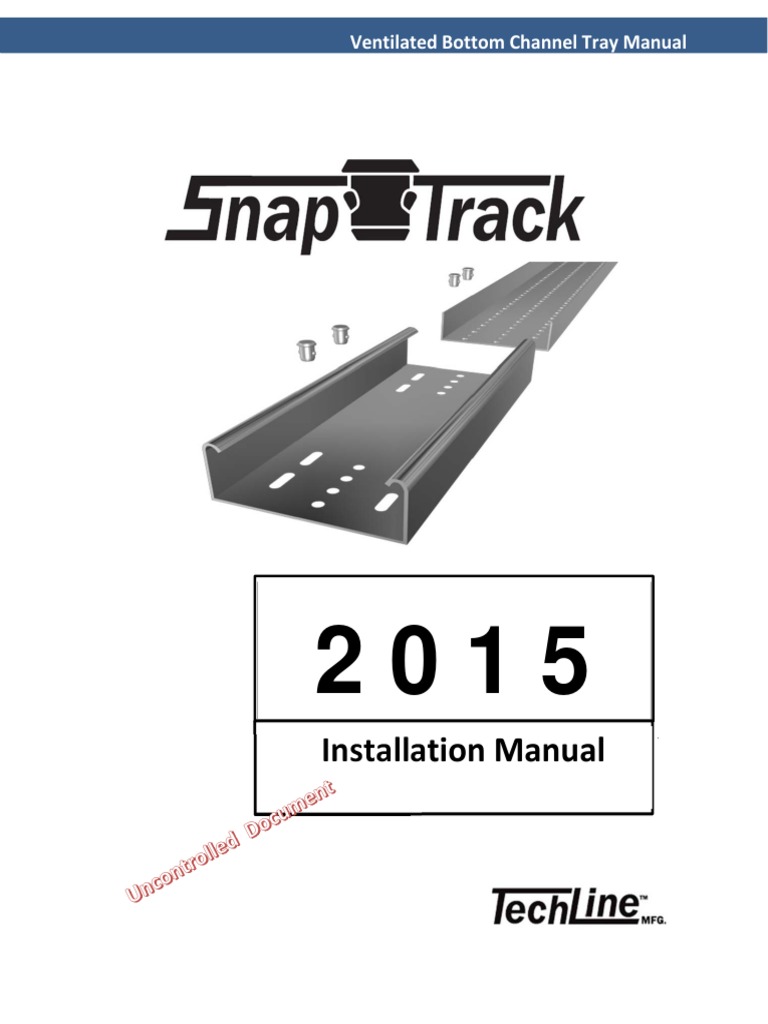 Installation Manual: Ventilated Bottom Channel Tray Manual | PDF ...