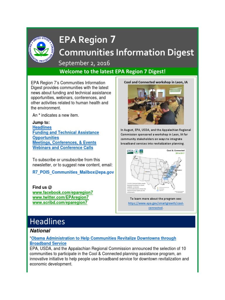 EPA Region 7 Community Digest Update | PDF | United States ...