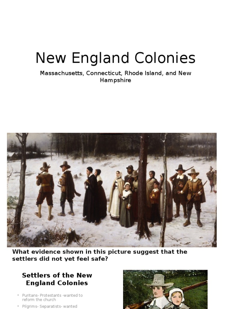 New England Colonies | PDF | Massachusetts Bay Colony | Puritans