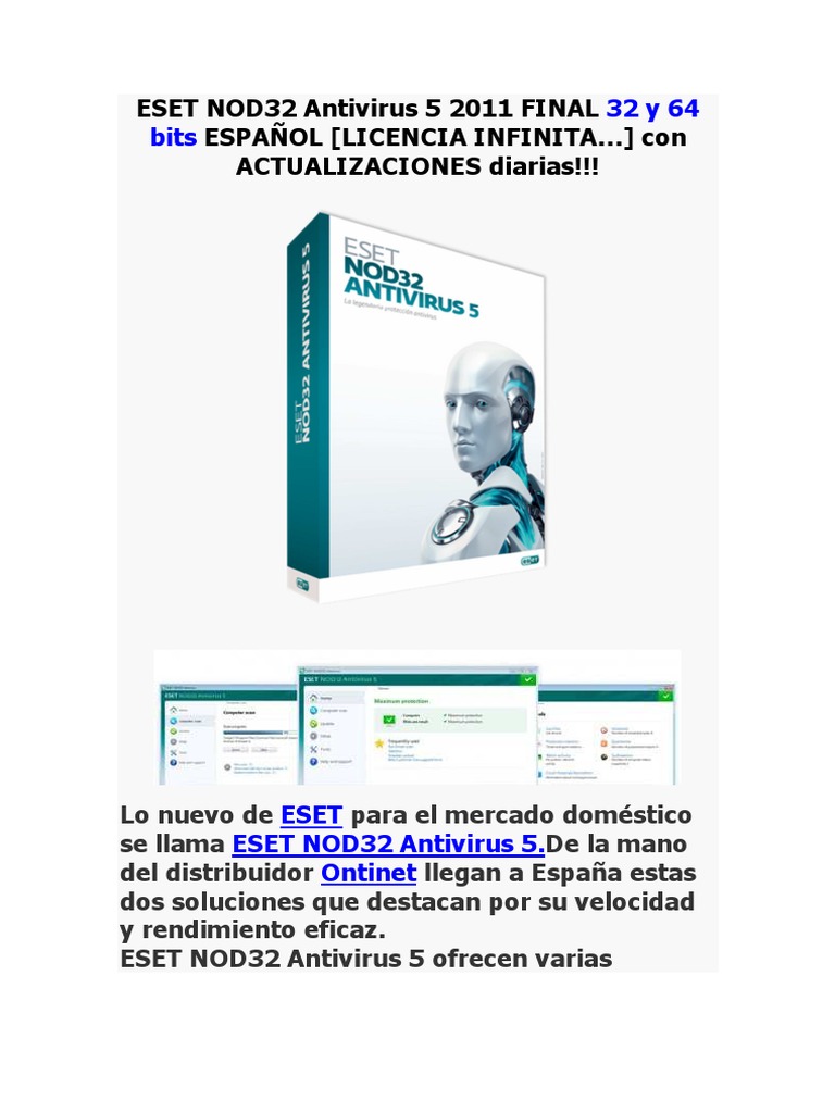 ESET NOD32 Antivirus 5 PDF | PDF | Windows XP | Windows Vista