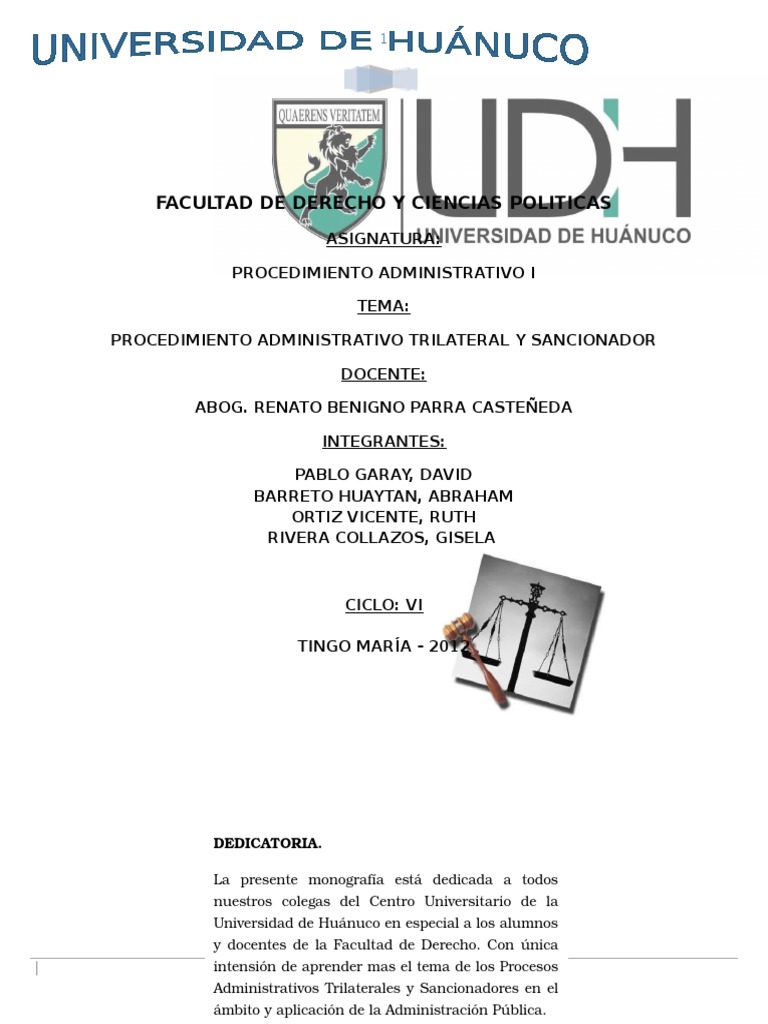 Procedimiento Administrativo Trilateral y Sancionador | PDF | Jurisdicción | Evidencia (ley)