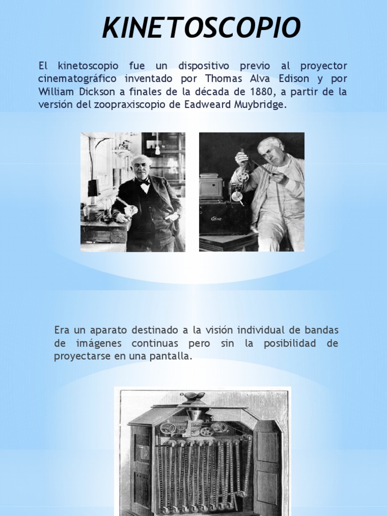 Kinetoscopio - Cinematografo | PDF