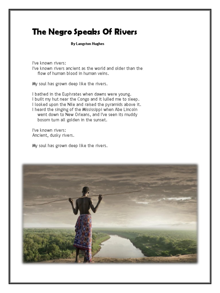 The Negro Speaks of Rivers Poem and Questions | PDF