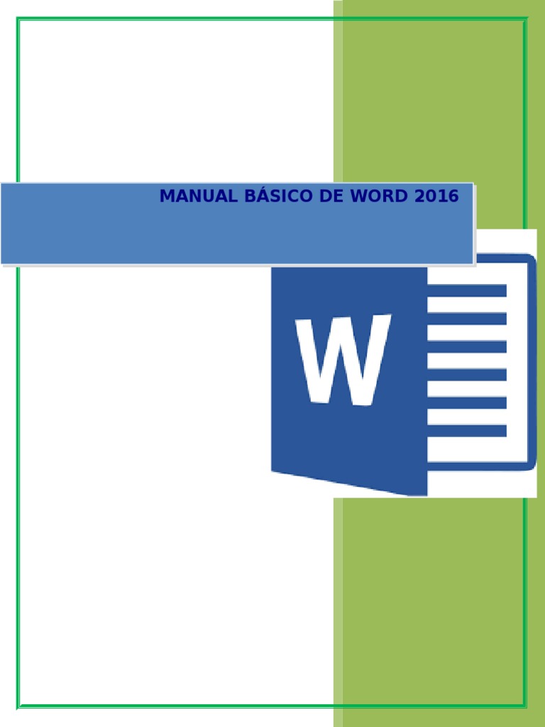 Manual de Word 2016 | PDF | Microsoft Word | Tecnología digital