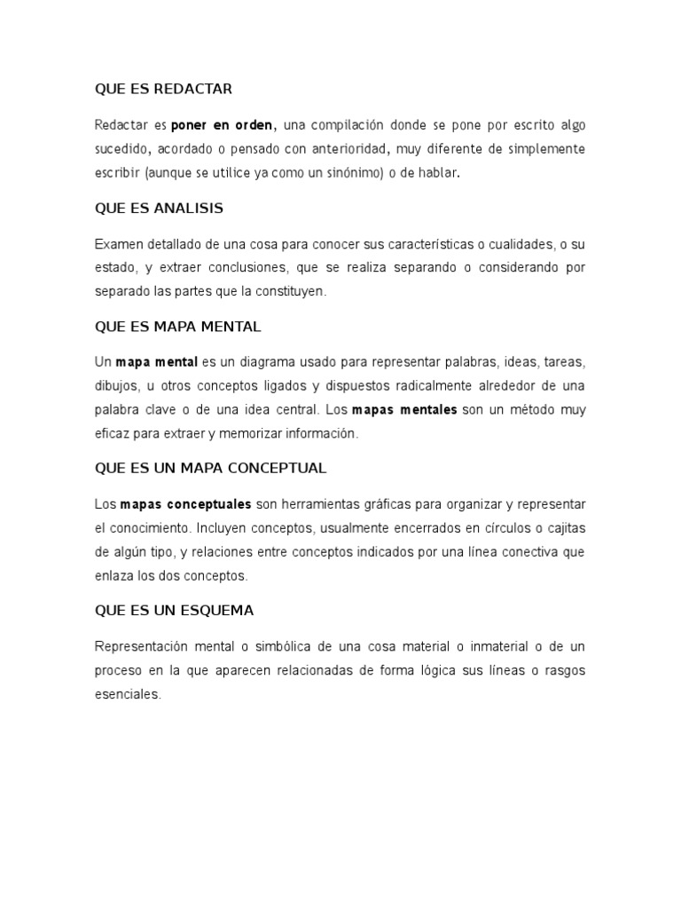 Que Es Redactar | PDF
