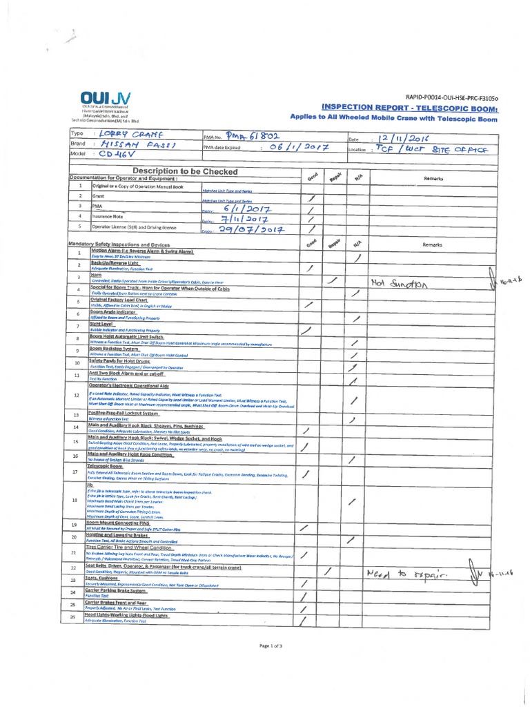 Lorry Crane PMA 61802 WFL4393 | PDF