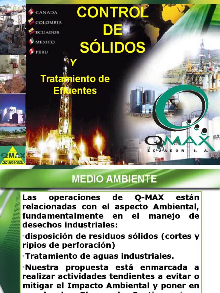 Presentación Control Sólidos, Resumen | PDF | Residuos | Uso eficiente ...