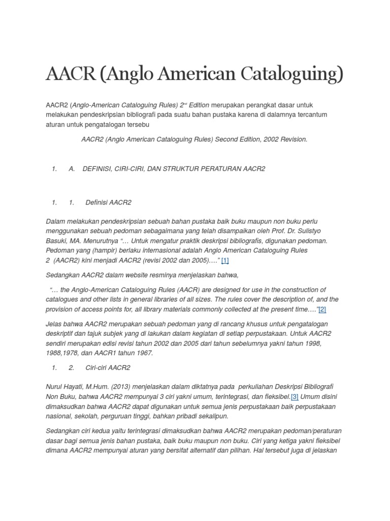 AACR2 | PDF