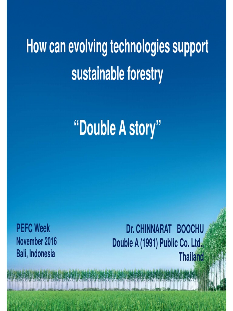 How Can Evoling Technologies Support Sustainable Forestry | PDF