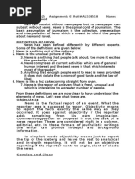 Introduction To Journalism Notes | PDF | Journalism | News