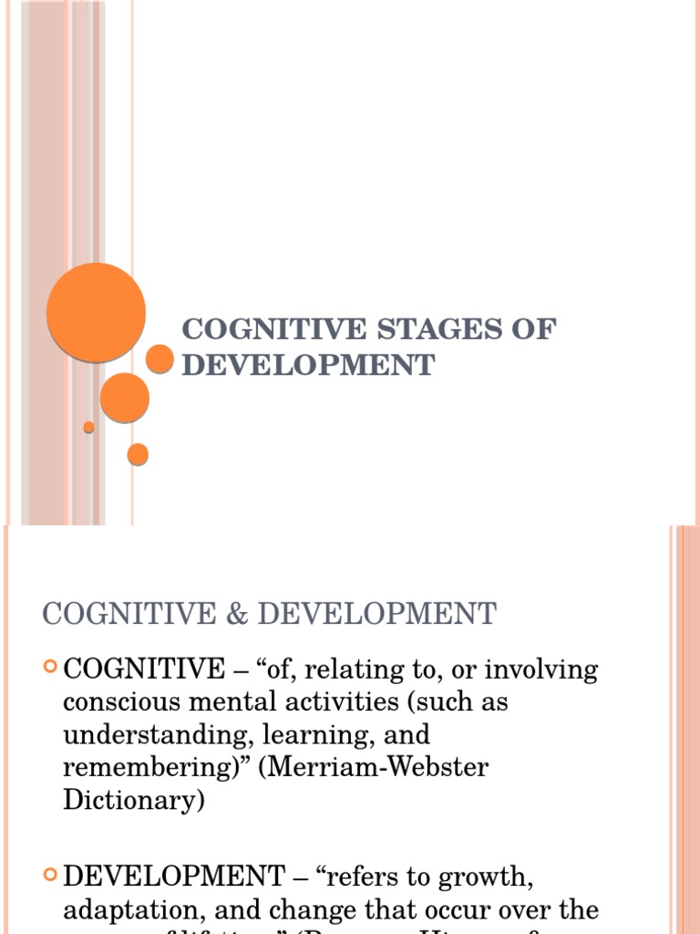 Cognitive Stages of Development | PDF | Reason | Cognition