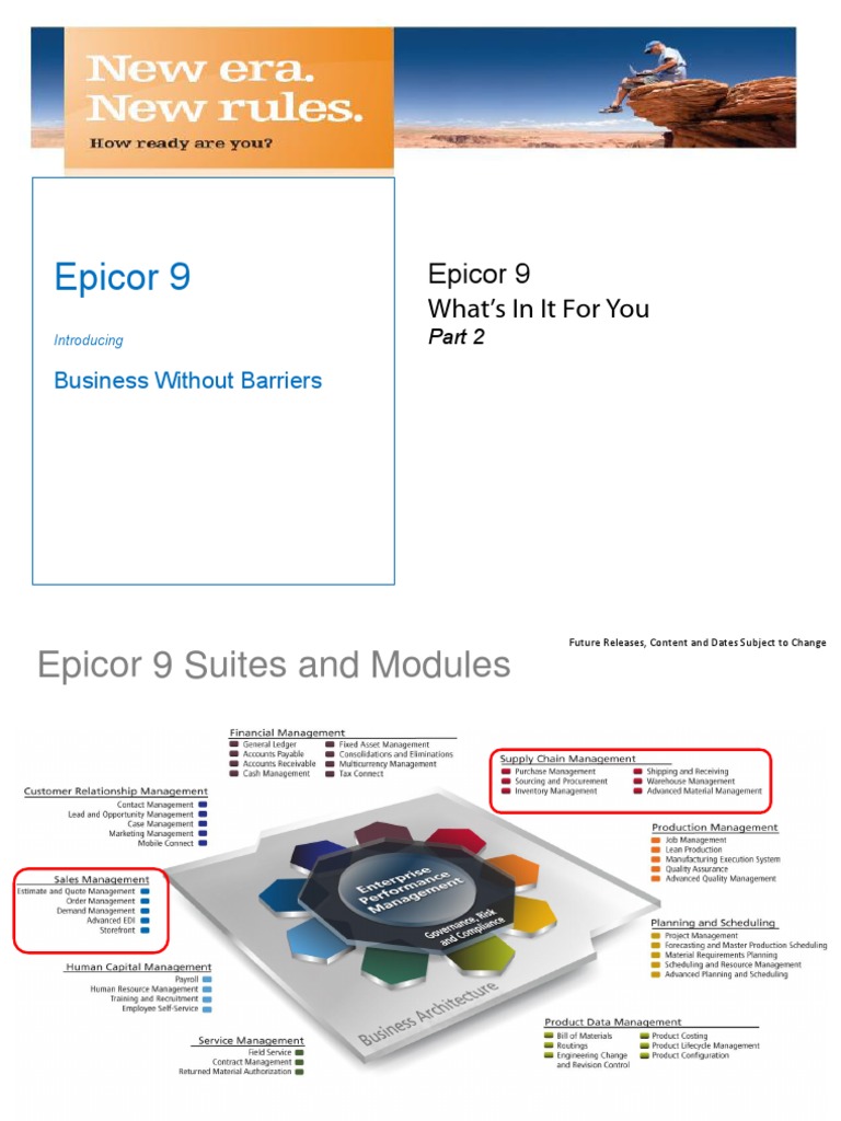 Epicor 9 Foryou | PDF | Inventory | Supply Chain Management
