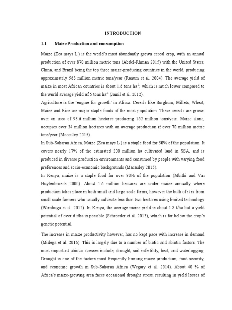 Maize Production Constraints Final Edited3 | PDF | Landscape | Hobbies