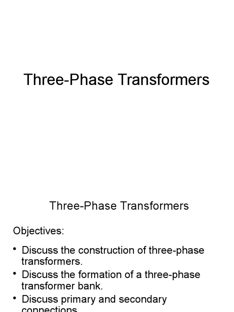 Understanding Three-Phase Transformers | PDF | Transformer | Engineering
