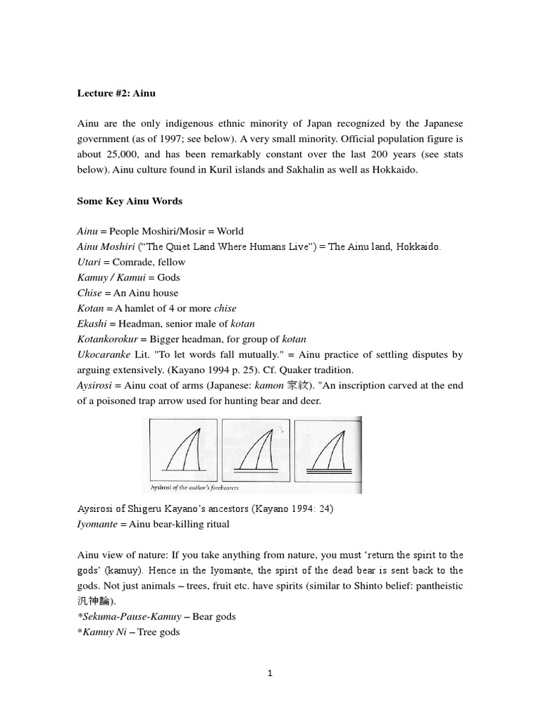 02 Ainu | PDF | Japan