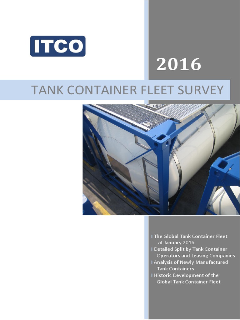 Tank Container Fleet Survey 2016 | PDF | Containerization | Lease