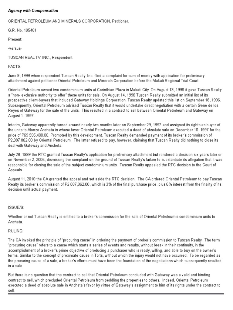 Agency Liability in Contracts: Determining an Agent's Authority and ...