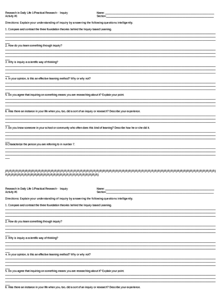Research in Daily Life 1