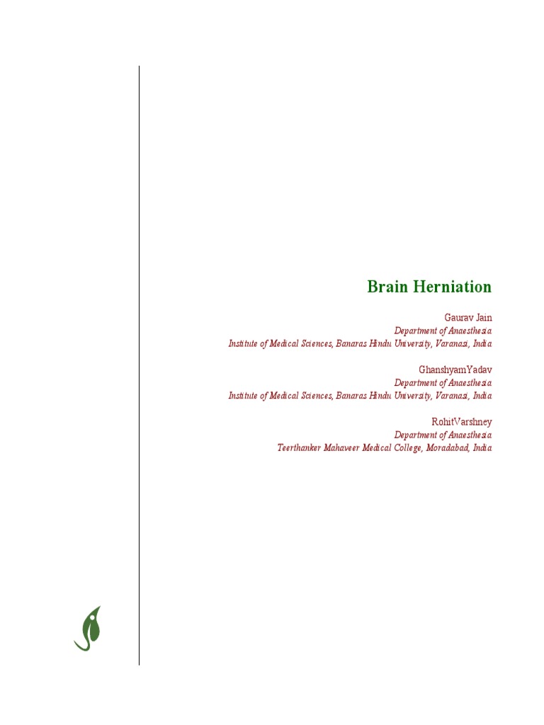 Brain Herniation - in Detailed | PDF | Traumatic Brain Injury | Human Brain