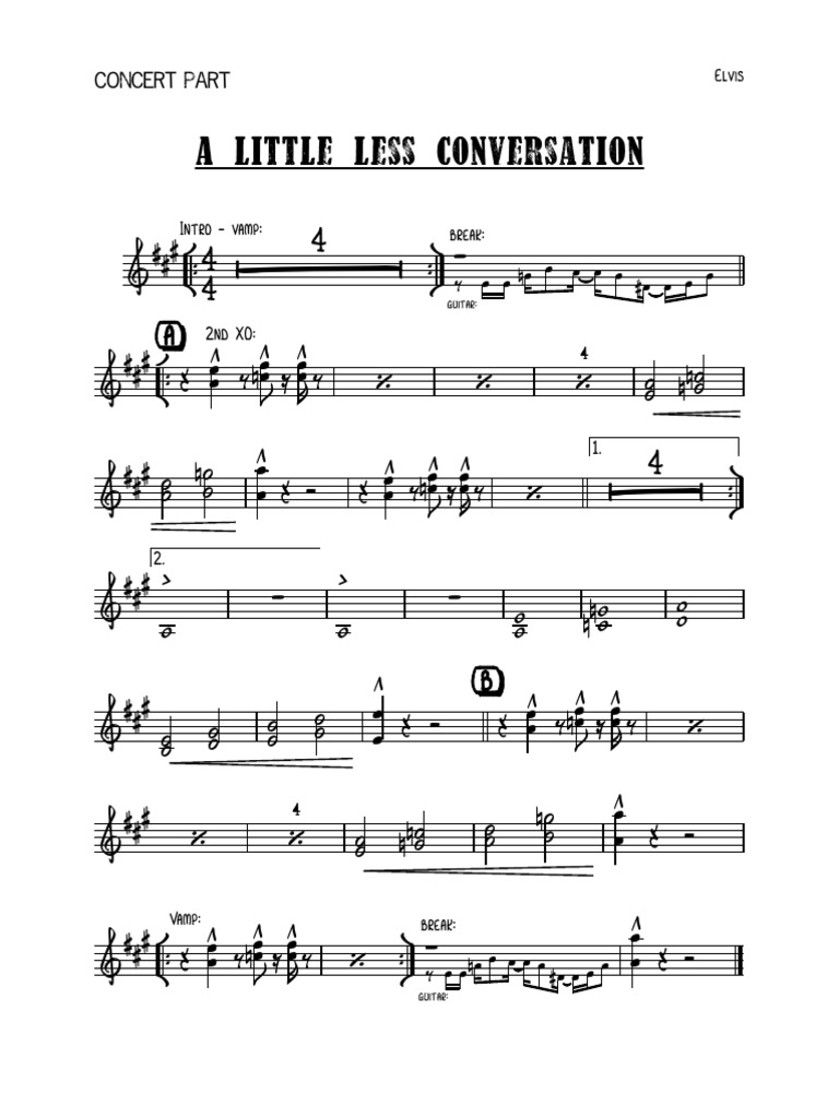 A Little Less Conversation | PDF