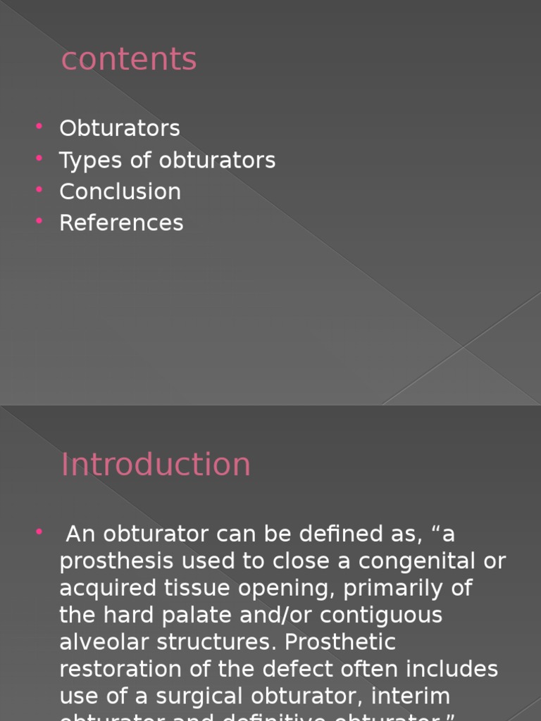 A Comprehensive Guide to Obturator Prostheses: Types, Uses, Fabrication ...