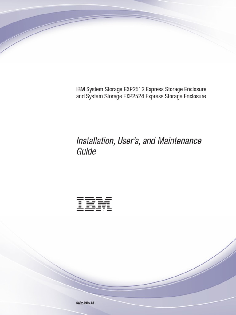 Ibm System Storage EXP2512 EXP2524 | PDF | Hard Disk Drive | Computer ...