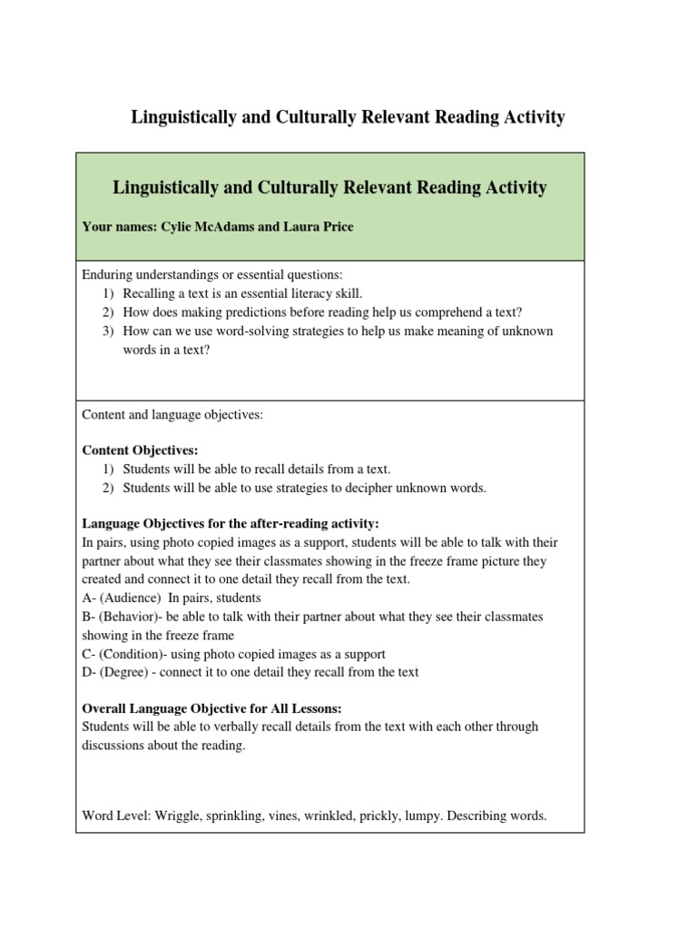 The Ugly Vegetables by Grace Lin Culturallyrelevantreadingactivity ...