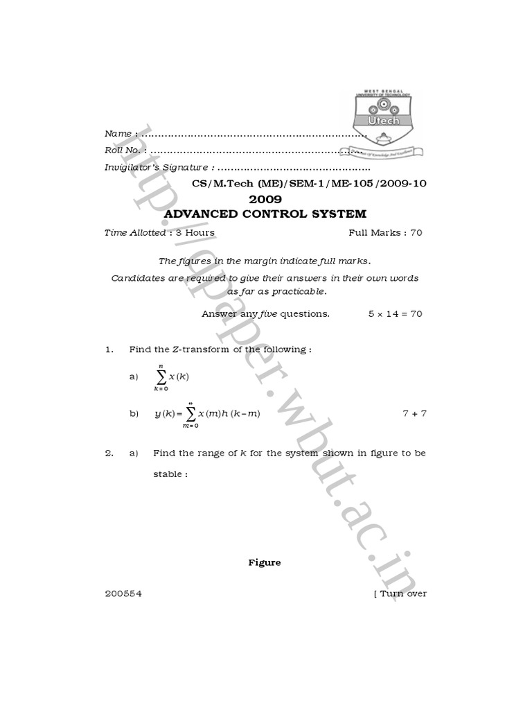 HT TP: //qpa Pe R.W But .Ac .In: 2009 Advanced Control System | PDF