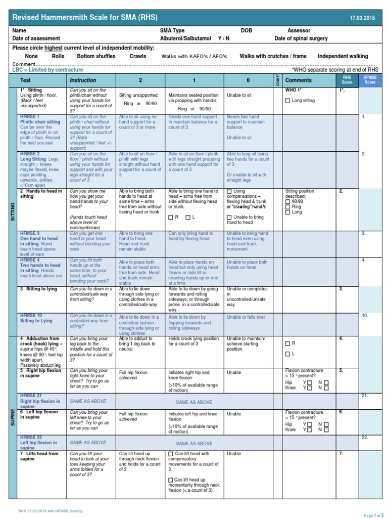 Rhs 17 03 2015 With Hfmse | PDF | Anatomical Terms Of Motion | Dance ...