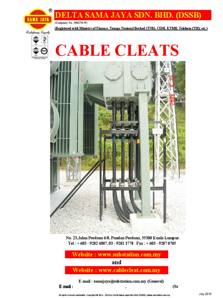 Master Combined Cable Cleats 2016 | PDF | Smoke | Electrical Wiring