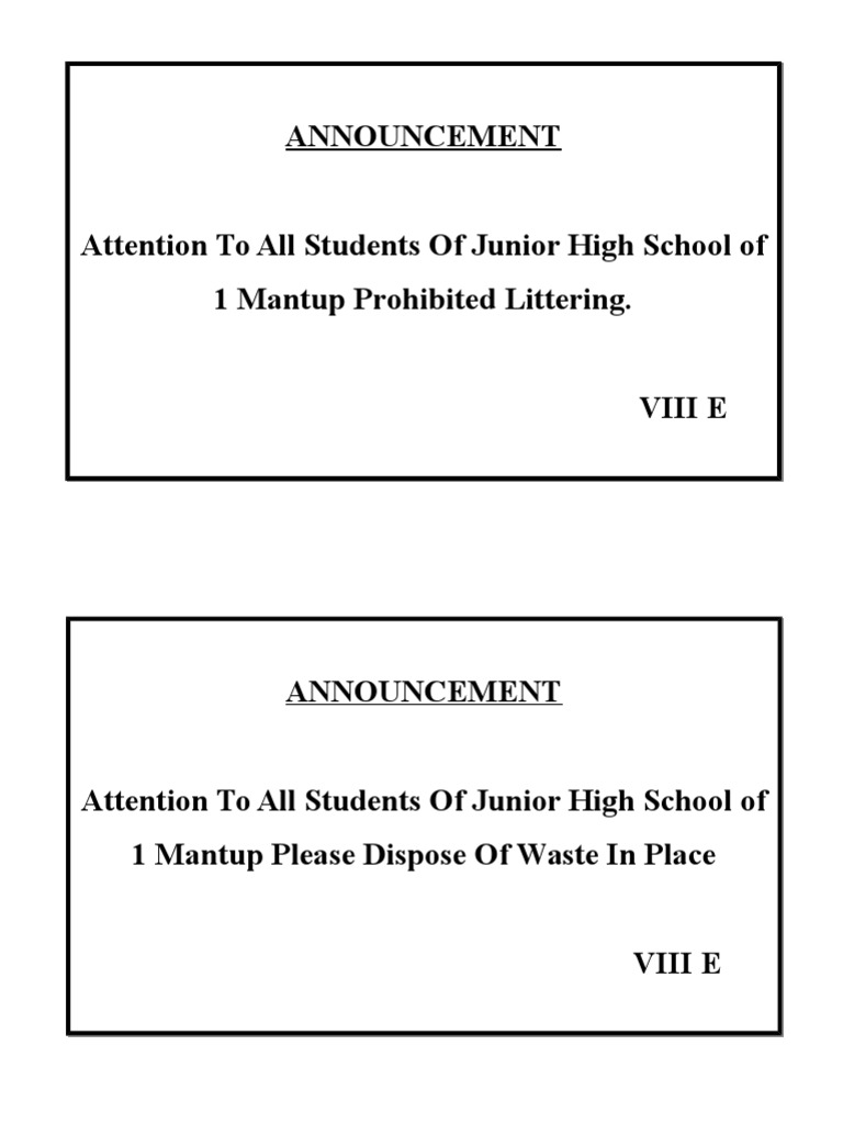 Announcement | PDF | Technology & Engineering